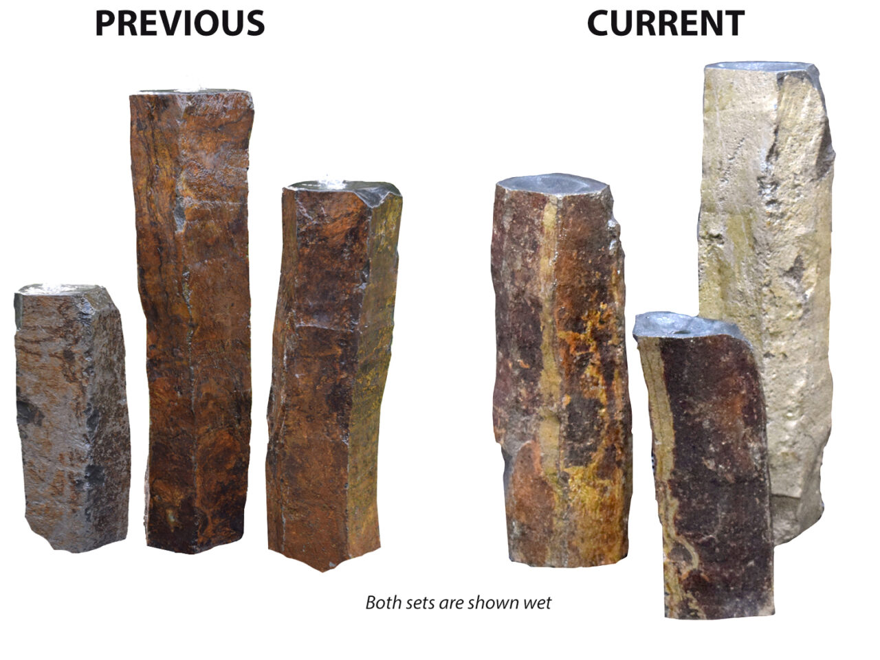 HBR3CSL Tranquil Décor Real Basalt Three Pack Kit- 20", 27", 35 ...