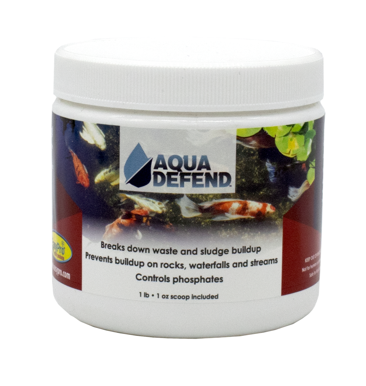 AQD1 Aqua Defend™ All-Natural Pond Water Treatment – 1 lb Jar - Stoney ...