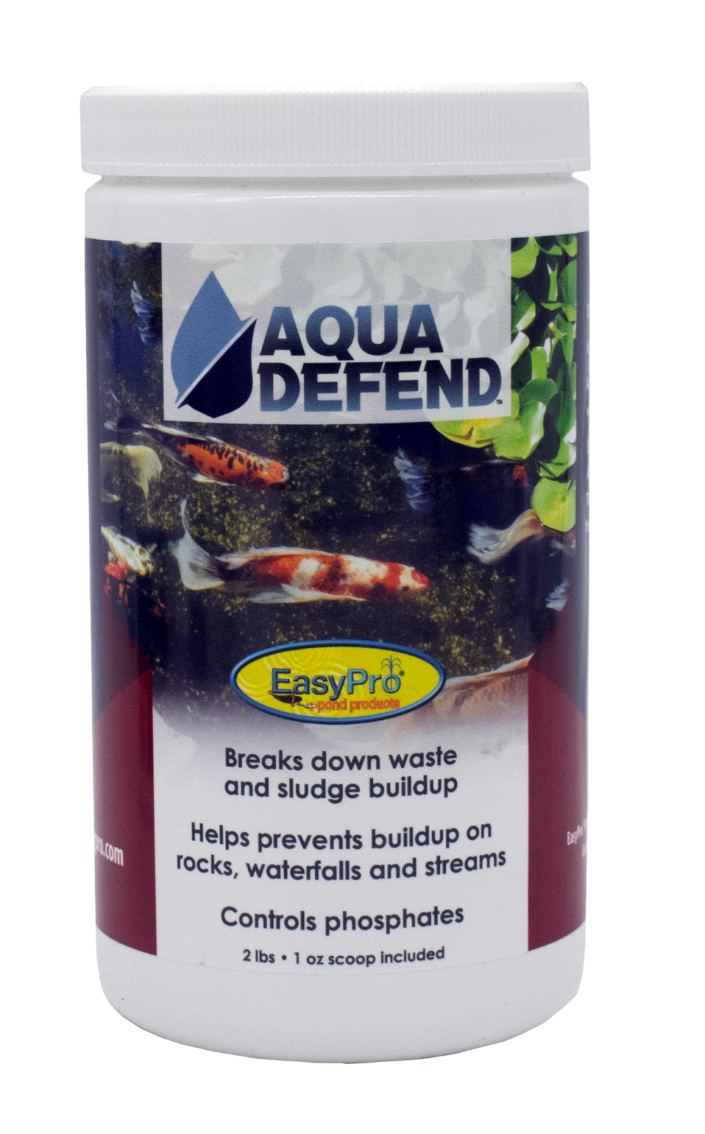 AQD2 Aqua Defend™ All-Natural Pond Water Treatment – 2 lb Jar - Stoney ...